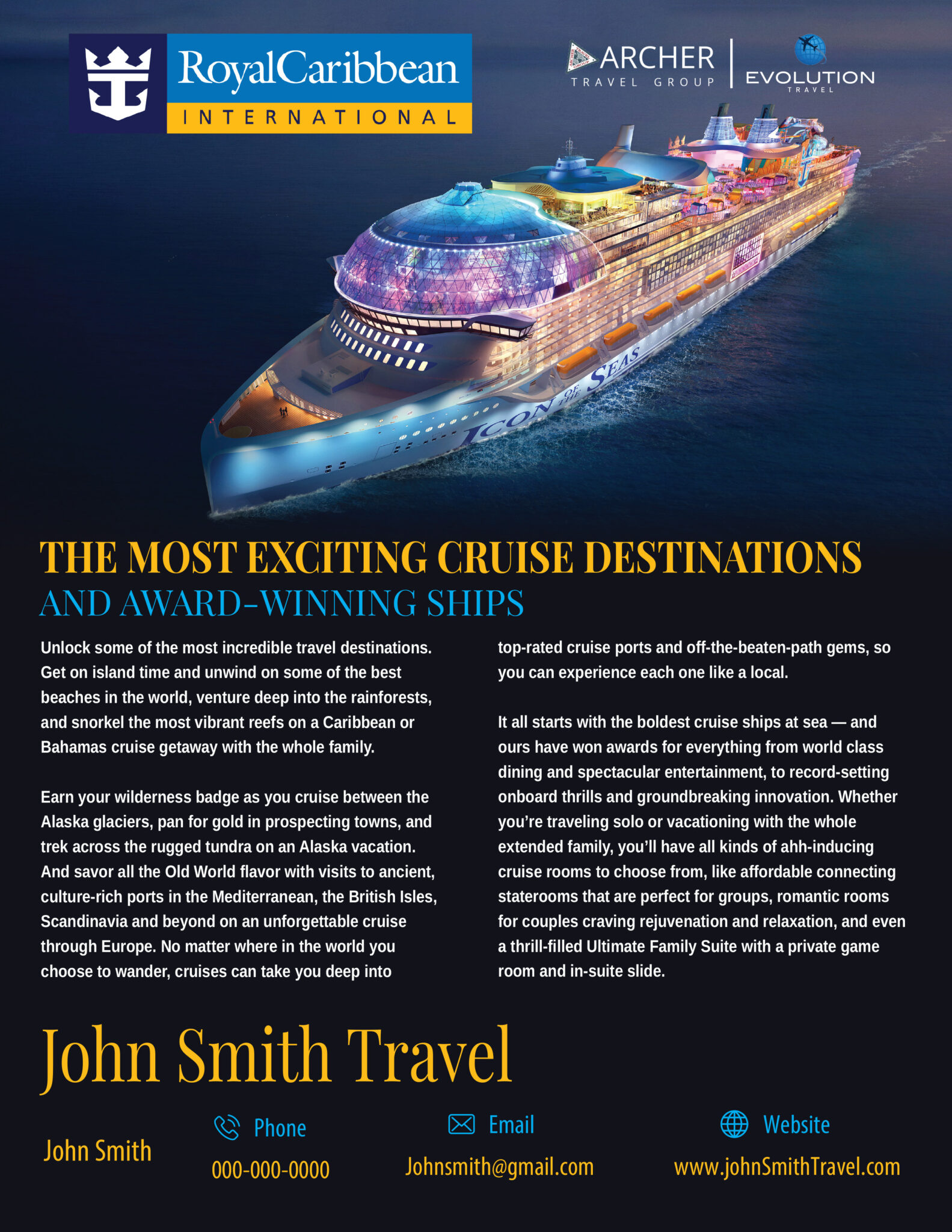 Royal Caribbean Cruise Bundle - Archer | Evolution Travel Shop